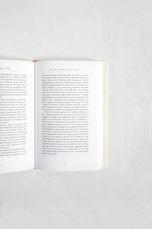 The Year of Less By Cait Flanders | Urban Outfitters UK