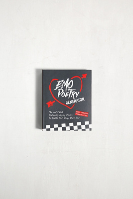 Emo Poetry Generator By Chronicle Books | Urban Outfitters UK