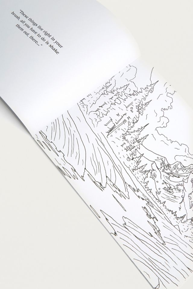 The Official Bob Ross Coloring Book By Bob Ross | Urban Outfitters UK