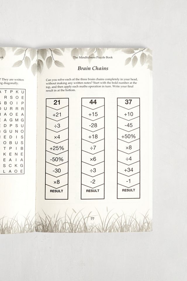 The Mindfulness Puzzle Book By Gareth Moore | Urban Outfitters UK
