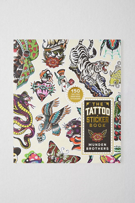 The Tattoo Sticker Book By Munden Brothers | Urban Outfitters UK