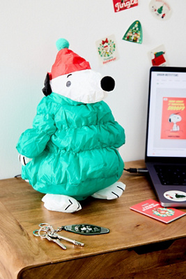 Peanuts Desktop Inflatable Puffer Jacket Snoopy | Urban Outfitters UK