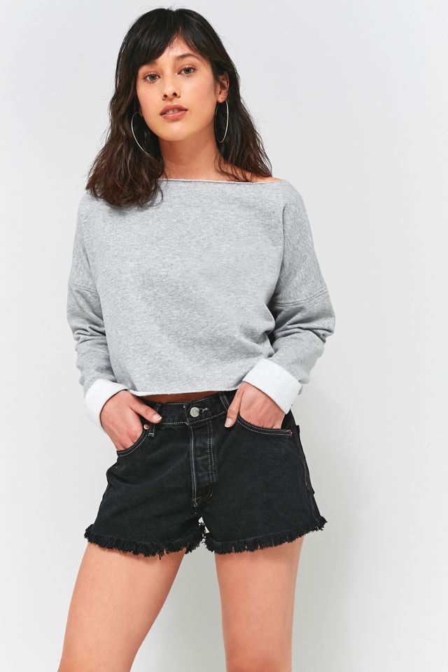 Urban Outfitters Slash Neck Sweatshirt | Urban Outfitters UK