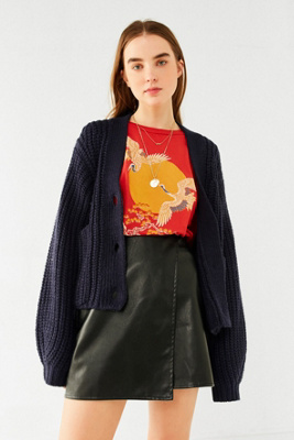 BDG Frankie Chunky Knit Cardigan | Urban Outfitters UK