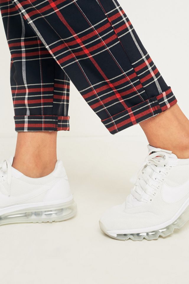 Light Before Dark Red and Blue Checked Trousers | Urban Outfitters UK