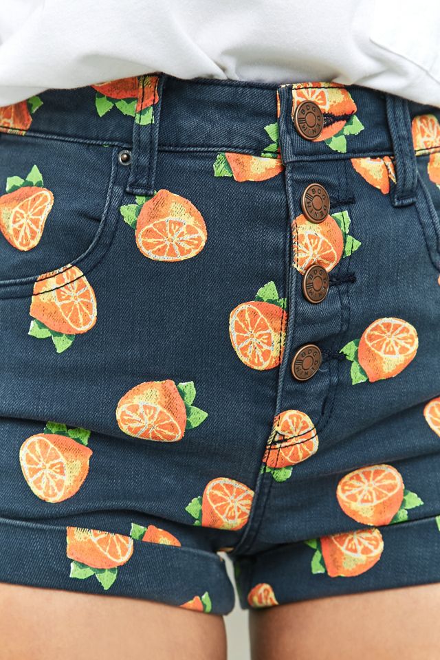 Bdg Pin Up Rolled Shorts Urban Outfitters Uk