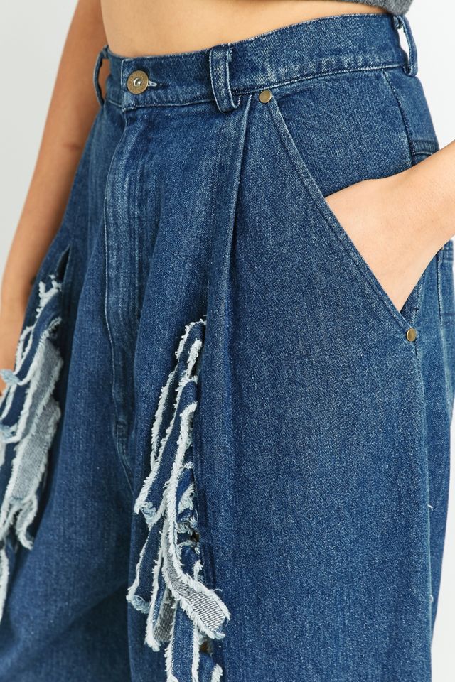 Perks And Mini Denim Tie-Up Jeans | Urban Outfitters UK