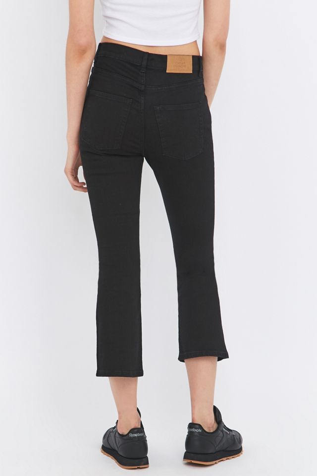 Cheap Monday Drift Black Cropped Kick Flare Jeans | Urban Outfitters UK
