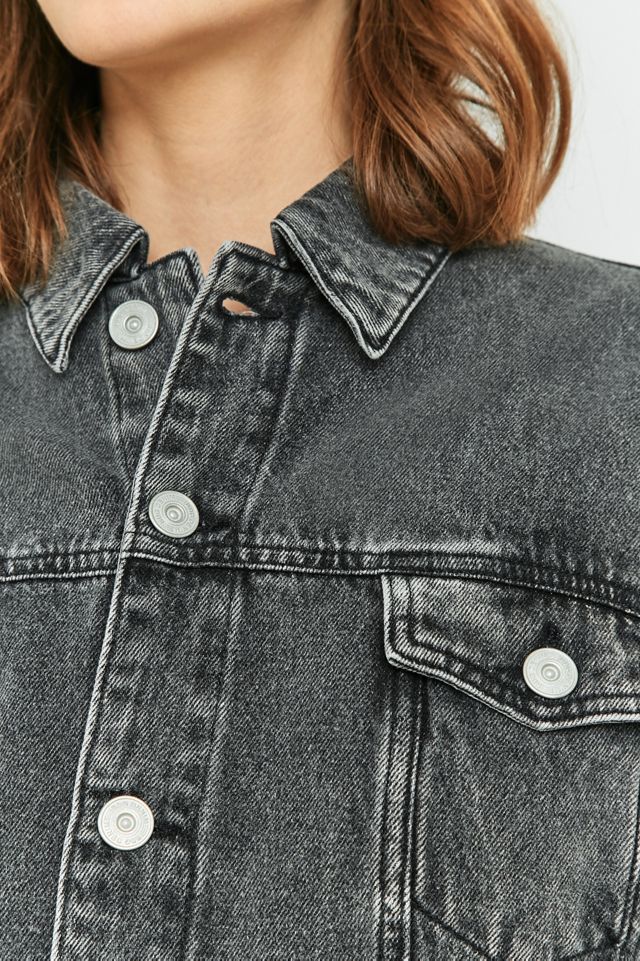 BDG Boyfriend Washed Black Denim Jacket | Urban Outfitters UK