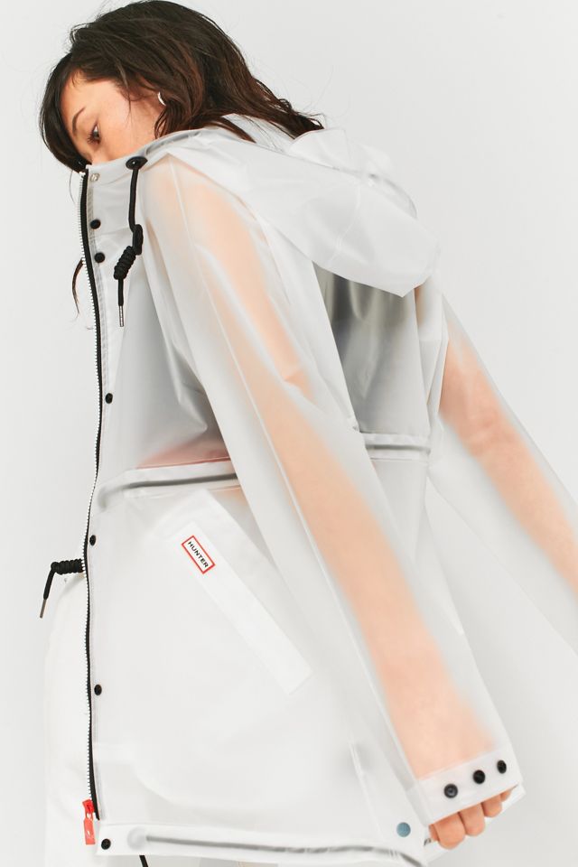 Hunter Original White Vinyl Rain Mac Jacket | Urban Outfitters UK