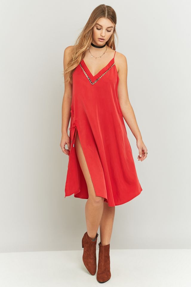 Free People All I Want Red Military Dress | Urban Outfitters UK