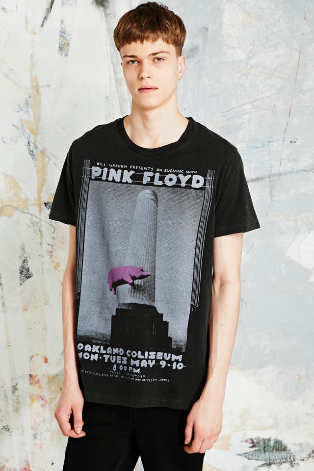 Pink Floyd Vintage-Wash Tee in Black | Urban Outfitters UK