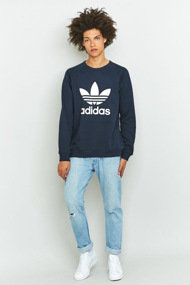adidas Originals Trefoil Logo Legend Ink Crewneck Sweatshirt | Urban ...