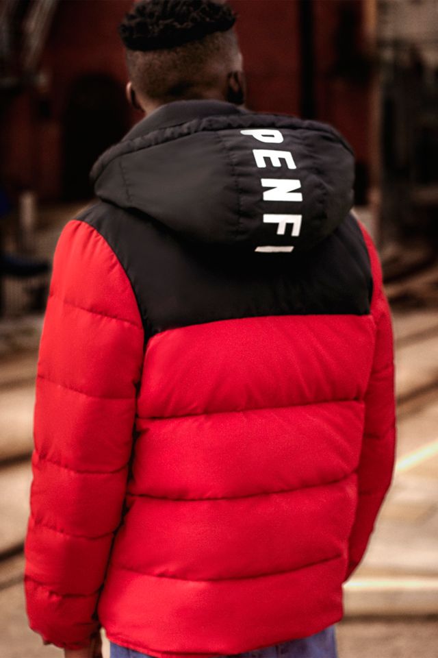 Penfield Bowerbridge Two Tone Red and Black Jacket | Urban Outfitters UK