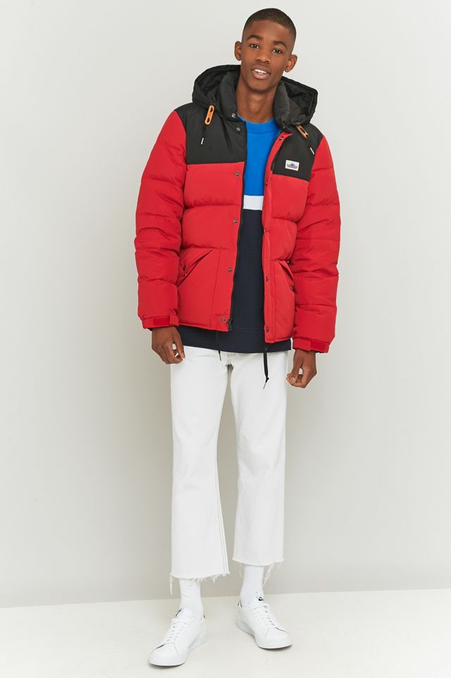 Penfield Bowerbridge Two Tone Red and Black Jacket | Urban Outfitters UK
