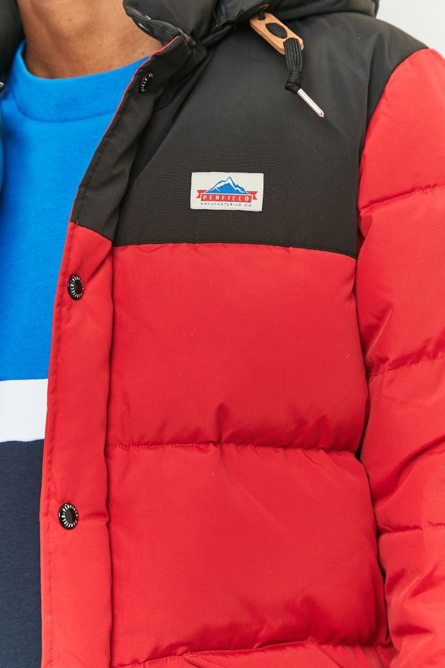 Penfield Bowerbridge Two Tone Red and Black Jacket | Urban Outfitters UK