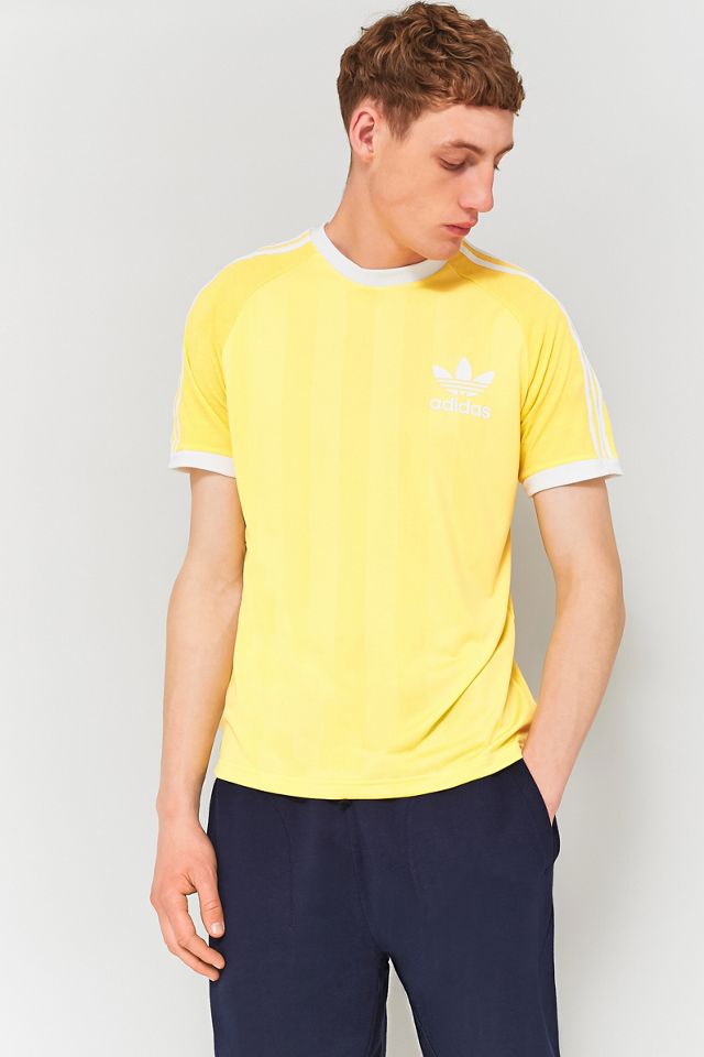 adidas Core Yellow Football T-shirt | Urban Outfitters UK