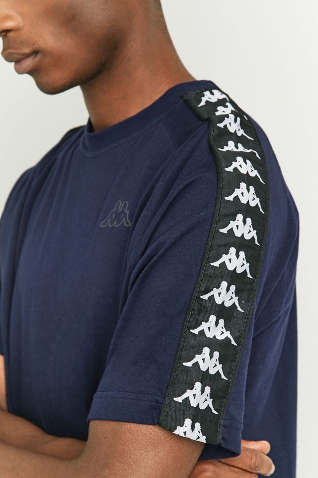 Kappa Coen Blue Marine Taped T-shirt | Urban Outfitters UK