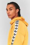 adidas TNT Yellow and White Taped Hoodie | Urban Outfitters UK