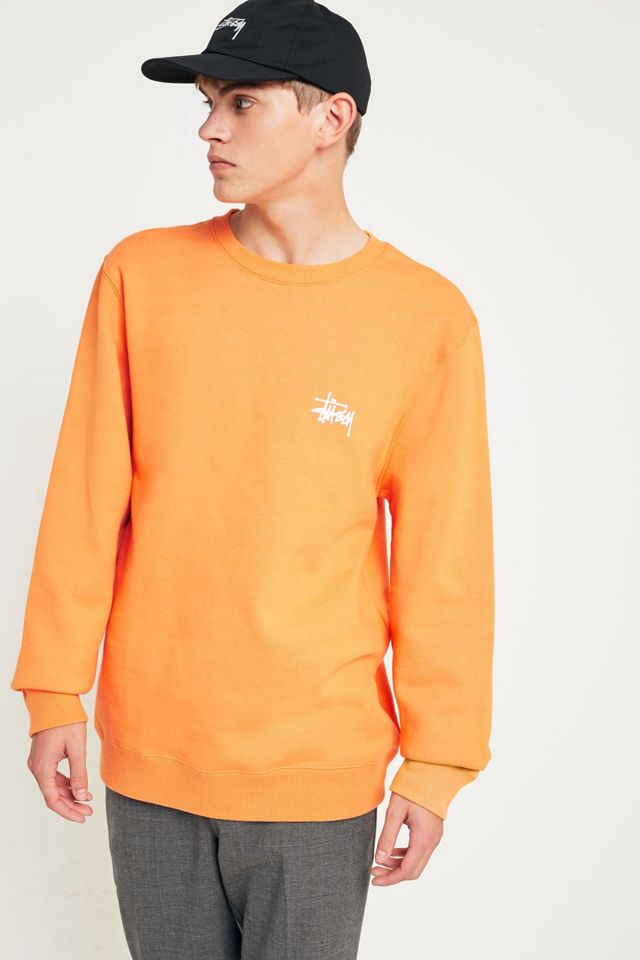 Stussy Basic Logo Apricot Crewneck Sweatshirt | Urban Outfitters FR