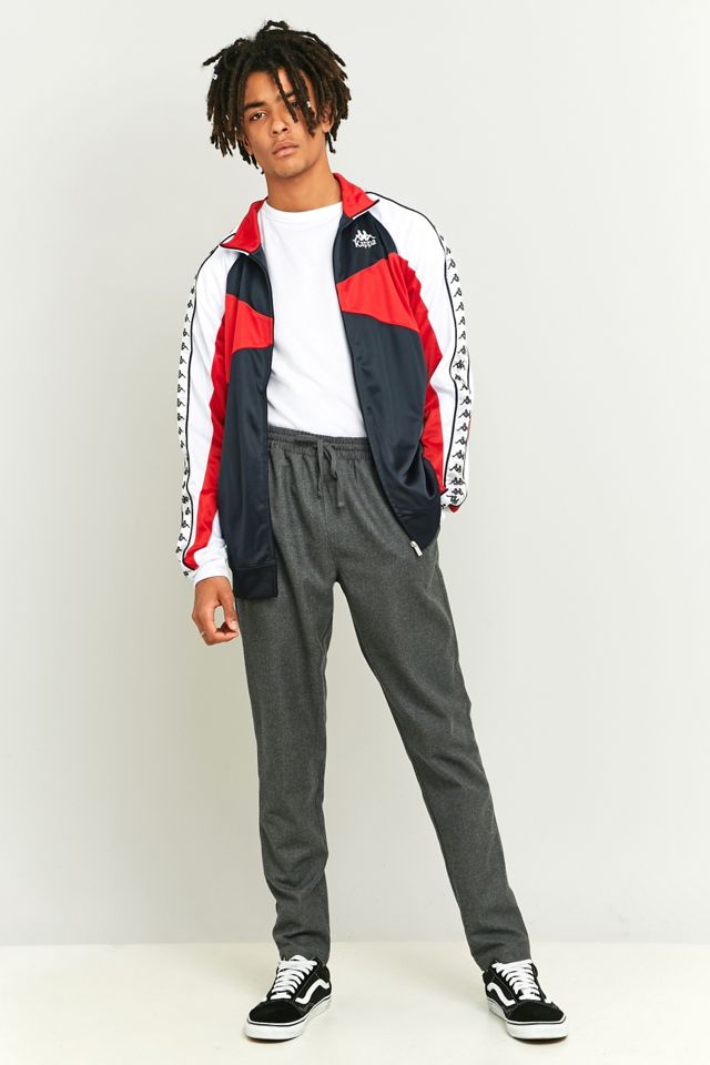 Kappa Trafford Navy Colourblock Tracksuit Jacket | Urban Outfitters UK