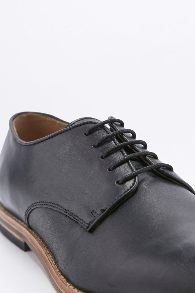 H by Hudson Hadstone Black Leather Derby Shoes | Urban Outfitters UK