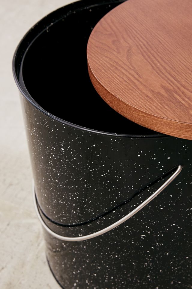 Flecked Black Multi-Use Storage Stool | Urban Outfitters UK