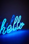 Neon Hello Light | Urban Outfitters UK
