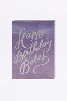 Carte Happy Birthday Babes | Urban Outfitters FR