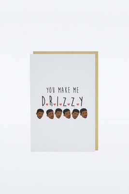 You Make Me Drizzy Card | Urban Outfitters UK