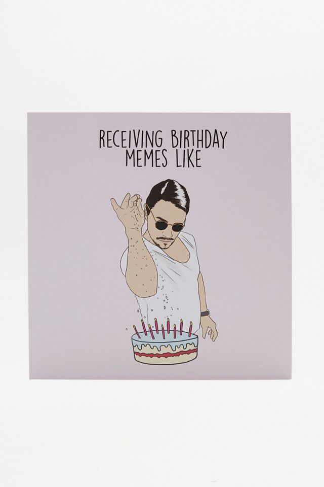 Receiving Birthday Memes Like Card | Urban Outfitters UK