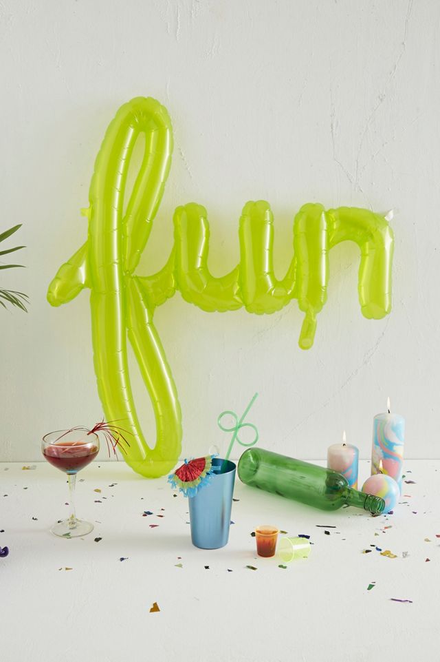 Fun Green Balloon Banner | Urban Outfitters UK