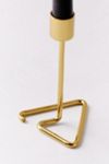 Emma Bronze Short Triangle Taper Candle Holder | Urban Outfitters DE