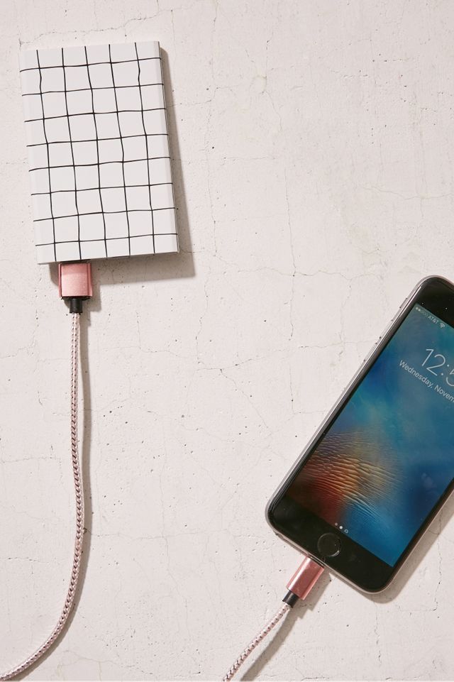 Slim Grid Portable Power Charger | Urban Outfitters UK