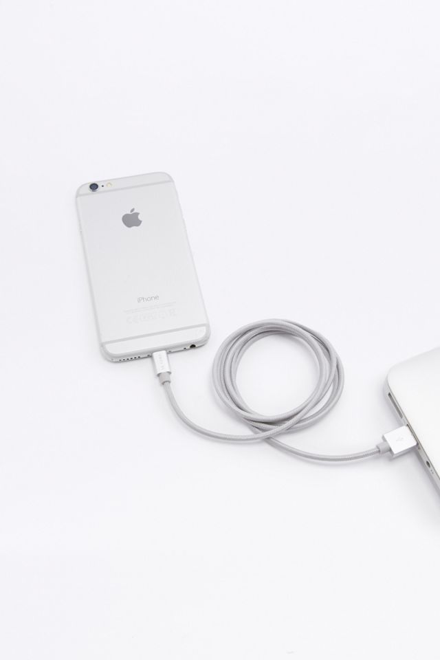 Le Cord Silver iPhone Lightning Cable | Urban Outfitters UK