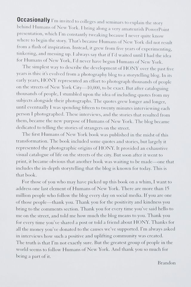 Humans of New York: Stories Book | Urban Outfitters UK