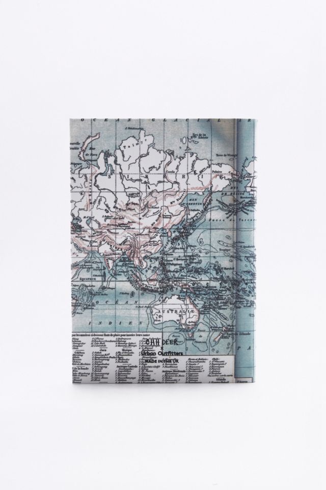 Linen Map Notebook | Urban Outfitters UK