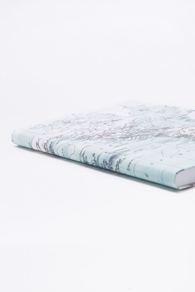 Linen Map Notebook | Urban Outfitters UK