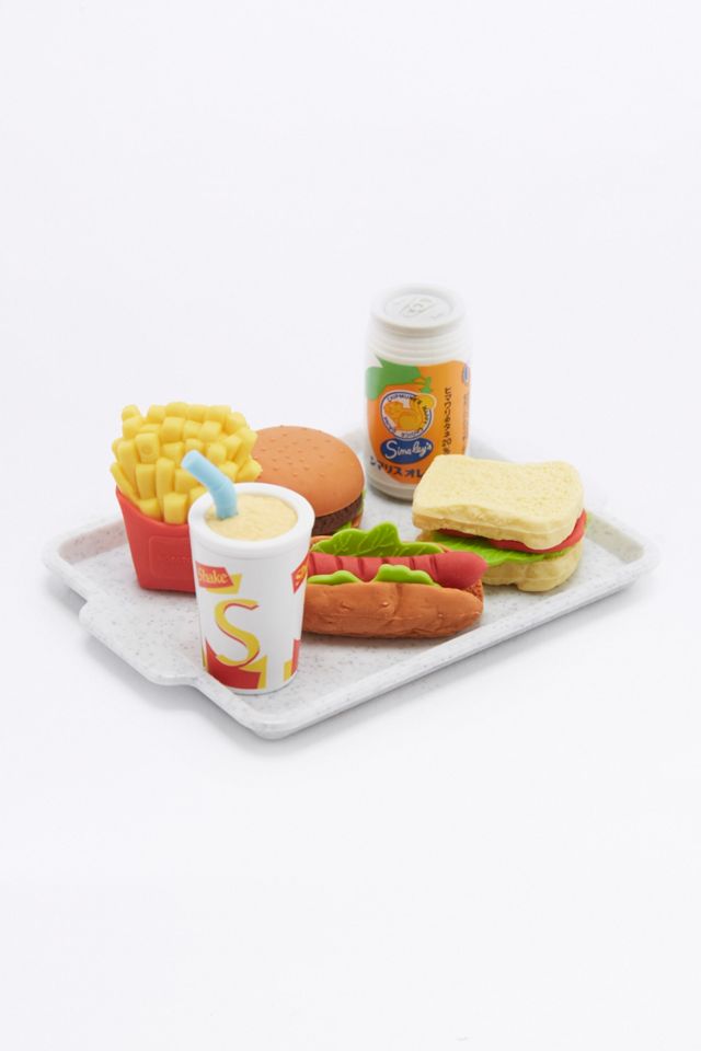 Fast Food Eraser Set | Urban Outfitters UK