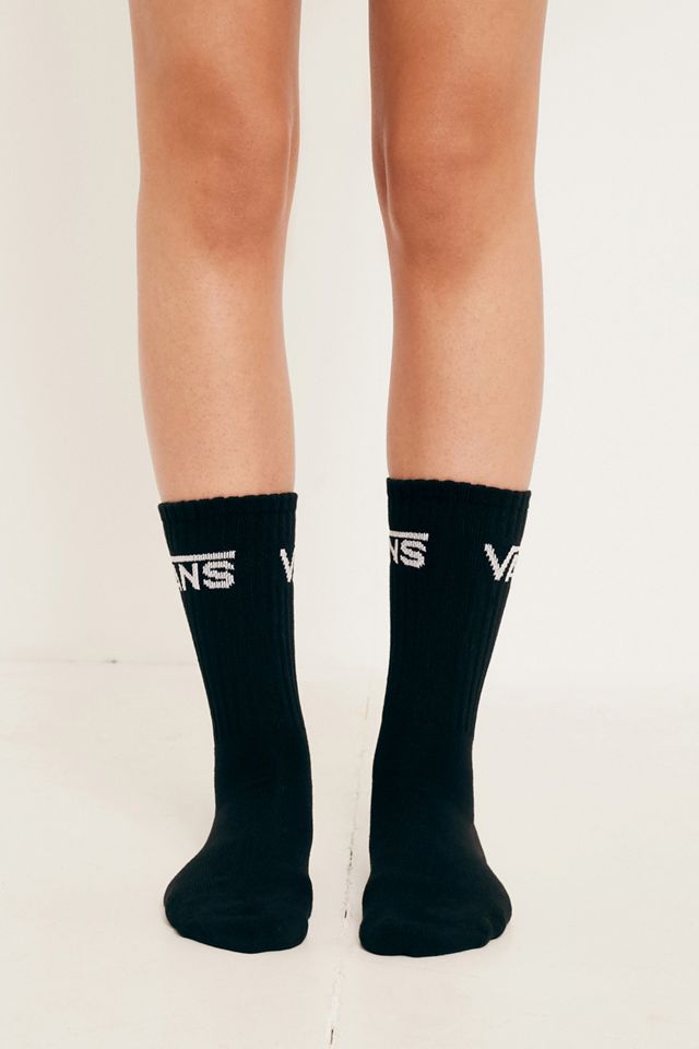 Vans Black Logo Crew Socks | Urban Outfitters UK