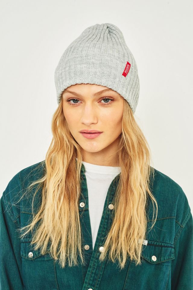 Reason Side Tab Knit Beanie | Urban Outfitters UK