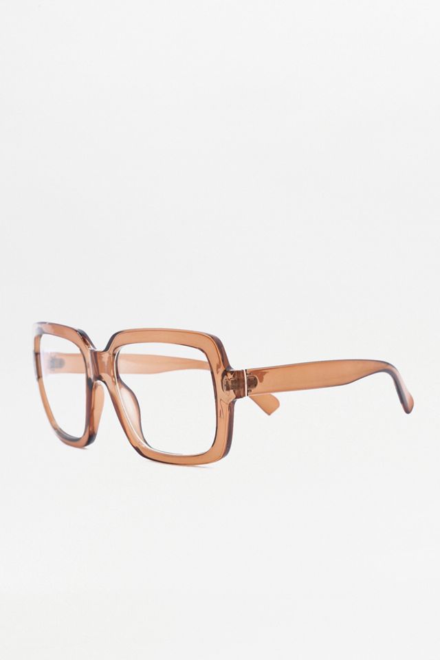 Oversized Square Frame Readers | Urban Outfitters UK