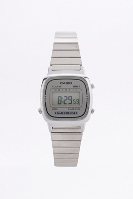 Casio Silver Mini Digital Watch | Urban Outfitters UK