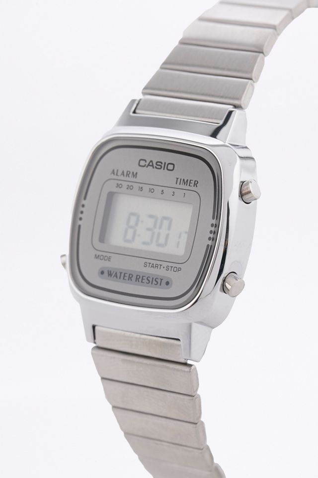 Casio Silver Mini Digital Watch | Urban Outfitters UK