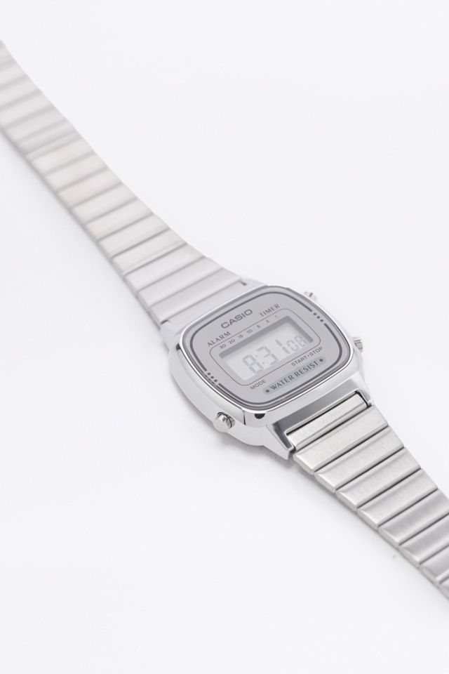 Casio Silver Mini Digital Watch | Urban Outfitters UK