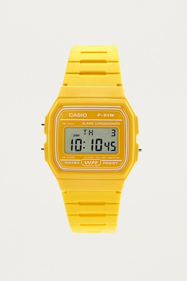 Casio Casual Yellow Digital Watch | Urban Outfitters UK