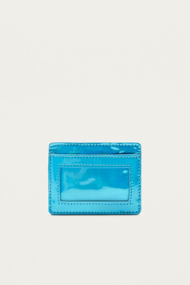 Blue Metallic Card Holder | Urban Outfitters UK