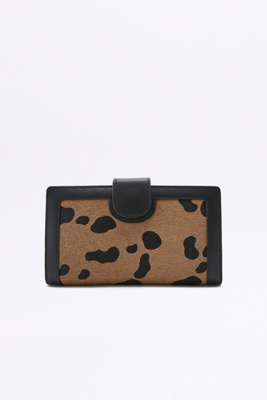 Status Anxiety Doris Leopard Pony Hair Wallet | Urban Outfitters UK