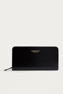 Vagabond Clean Black Leather Wallet | Urban Outfitters UK