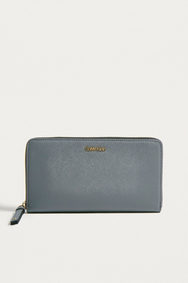 Calvin Klein Marissa Steel Grey Zip-Around Wallet | Urban Outfitters UK